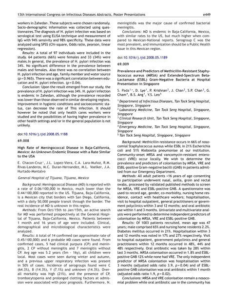 Pdf Prevalence And Predictors Of Methicillin Resistant Staphylococcus Aureus Mrsa And