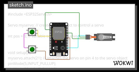 Interface Betwwennode Mcu To Servo Motor Wokwi Esp32 Stm32 Arduino Simulator