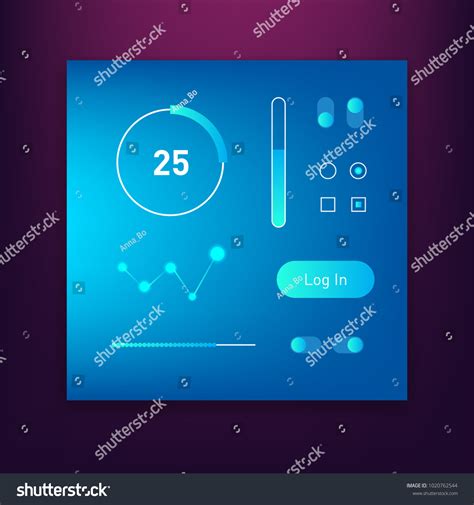 Dashboard Ui Ux Kit Bar Chart Stock Vector Royalty Free 1020762544 Shutterstock