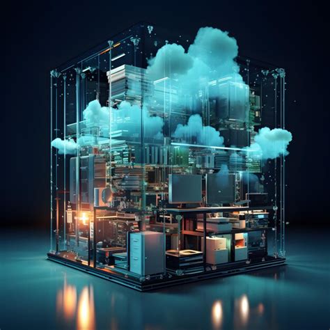 Premium Photo Cloud Data Storage Database Cloud Computing Concept And Idea