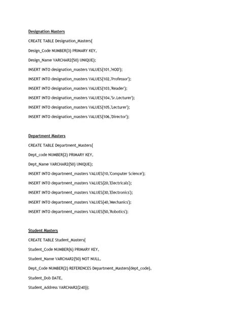 Table Scripts Sql Lab Javeed Pdf Databases Data Management Software