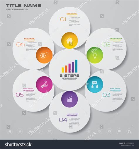 Steps Simpleeditable Process Chart Infographics Stock Vector Royalty Free