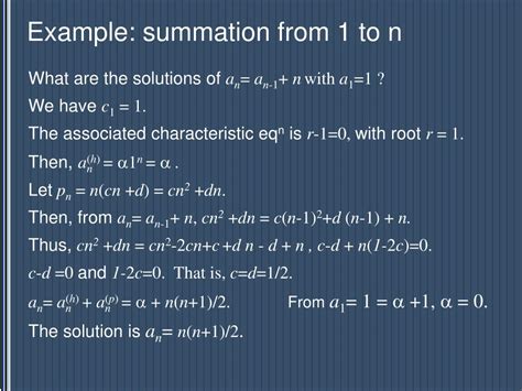Ppt Recurrence Relation Powerpoint Presentation Free Download Id