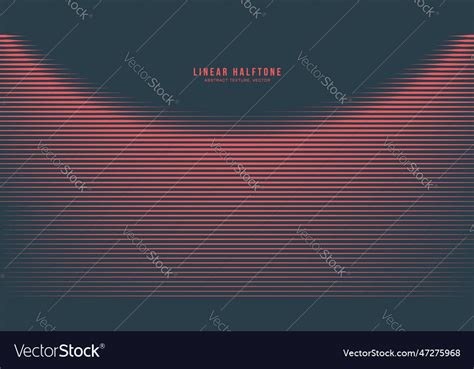 Linear Half Tone Pattern Semicircle Border Red Vector Image