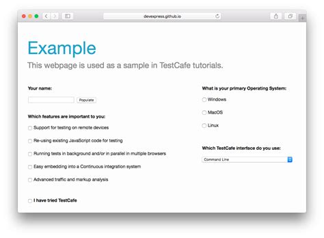 Testcafe Easier End To End Web App Testing With Nodejs — Sitepoint