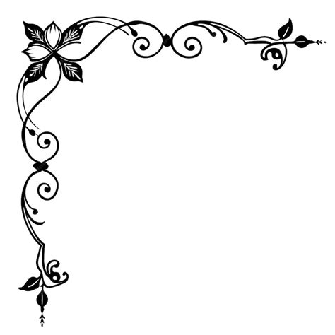 Premium Vector Black Ornate Frame Vector Designs With Intricate Corner Details