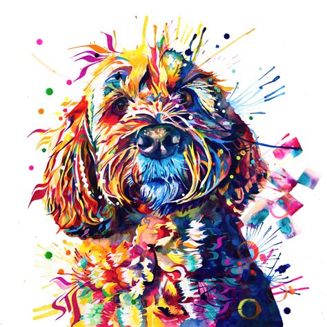 Barney The Cockapoo Canvas Sarah Taylor Art