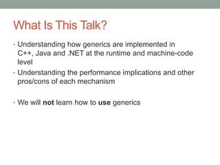 Generics In Net C And Java Pptx Programming Languages Computing
