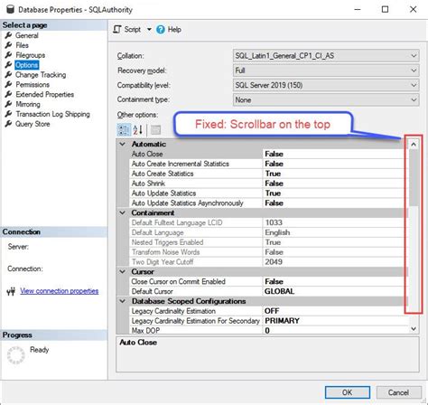 Sql Server Scrollbar In The Middle Bugs Fixed By Ssms Team Sql Authority With Pinal Dave