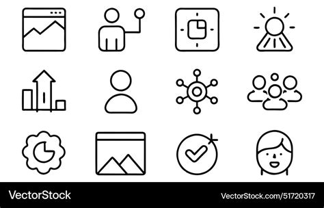 Check Interface Icon Set Continuous Vactor Vector Image