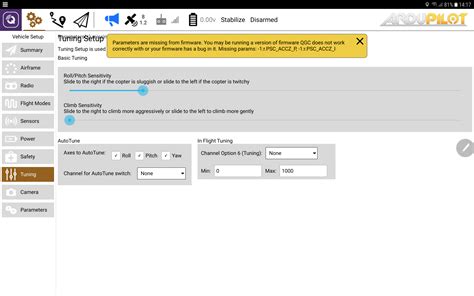Missing Parameters Qgc And Navio 2 Flight Stack Emlid Community Forum