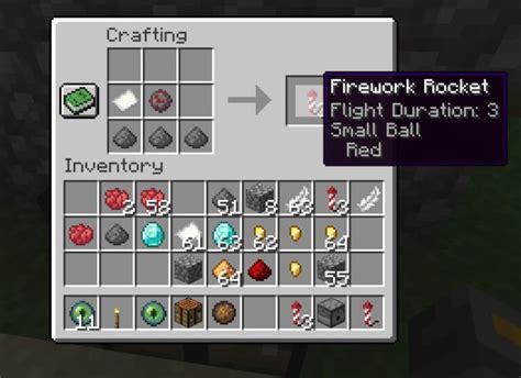Mcpe Fireworks Recipe How To Make Fireworks In Minecraft Pe 5