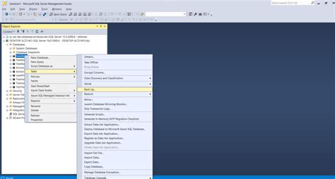 Backup And Restore A Database In Ssms Athen