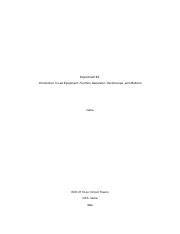 Lab ECE Circuit Theory Pdf Experiment Introduction To Lab Equipment Function