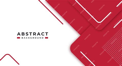 Premium Vector Abstract Red Background Geometric Shape Paper Layers With Copy Space For