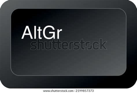 Altgr Key Button Vector Image Stock Vector Royalty Free Shutterstock