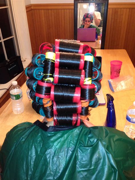 Roller Set Hair Rollers Vintage Hair Salons Roller Set