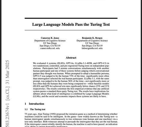 large language models pass the turing test ask rally