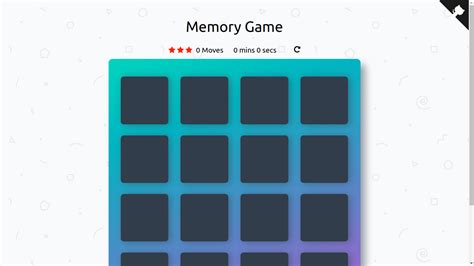 GitHub Binaryshrey Memory Game Udacity S FEND Memory Game Match