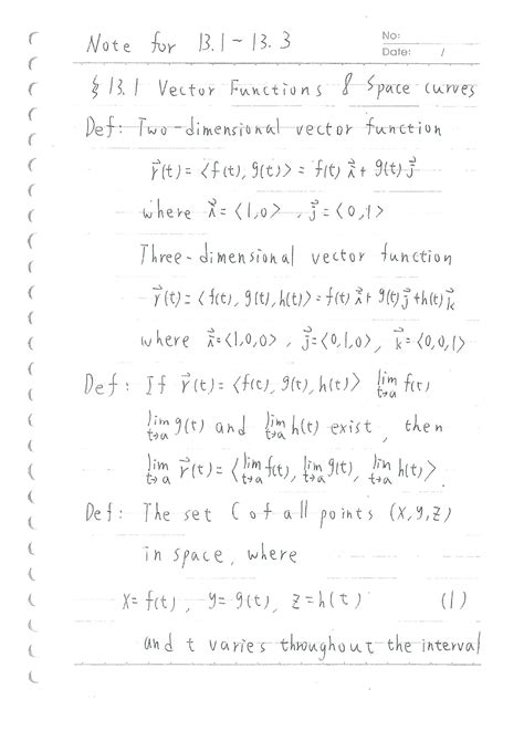 Lecture Note 1 Week Calculus Studocu