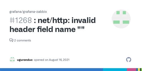 Net Invalid Header Field Name · Issue 1268 · Grafanagrafana Zabbix · Github