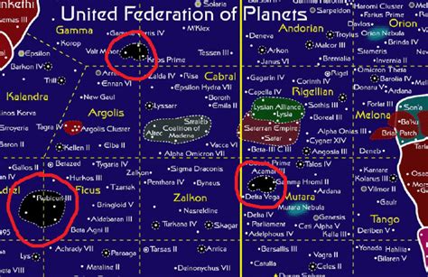 United Federation Of Planets Map