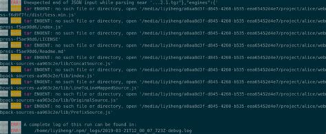 Npm Err Enoent Enoent No Such File Or Directory 成长之路 Segmentfault 思否