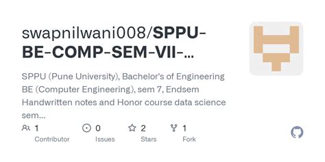 GitHub Swapnilwani008 SPPU BE COMP SEM VII Notes SPPU Pune