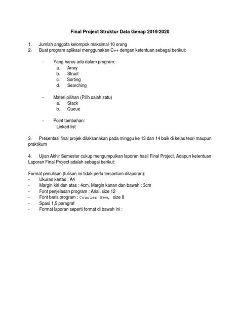 Final Project Struktur Data 2020 Pdf