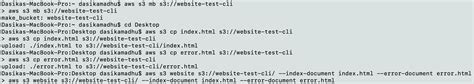 Aws S3 Cli Cheatsheet
