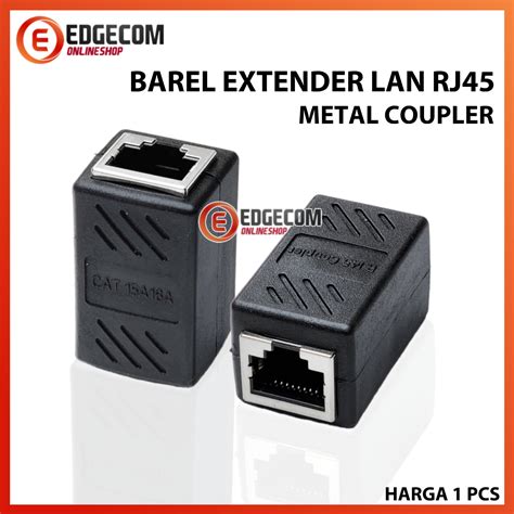 Konektor Barel Utp Rj45 Coupler Sambungan Kabel Lan Cat5e Cat6 1pcs Lazada Indonesia