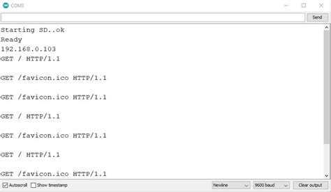 web server with an elegoo uno r3 and ethernet shield wiz5100 networking protocols and