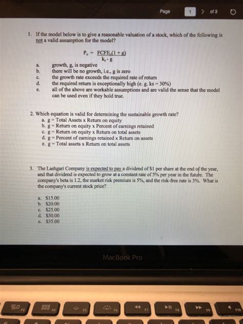 If The Model Below Is To Give A Reasonable