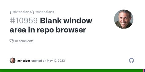 Blank Window Area In Repo Browser · Issue 10959 · Gitextensions