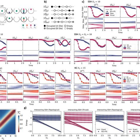 Schematics And 2 Particle Results For The Interacting Models A