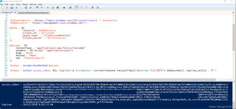 Using The Azure Arm Rest Api Get Access Token Stefan Strangers Blog