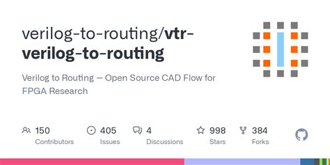 Verilog To Routing Vtr Verilog To Routing · Discussions · Github