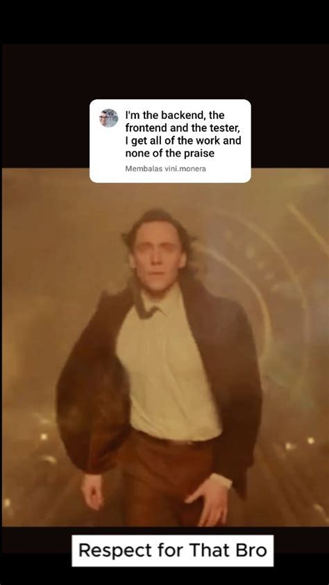 tech stark hub respect 🙏 techjokes techmemes codelife backend