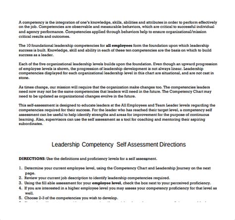 Free 6 Sample Competency Assessment Templates In Pdf Ms Word