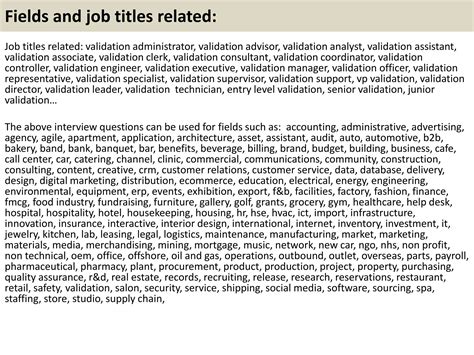 Top 10 Validation Interview Questions With Answers Pptx