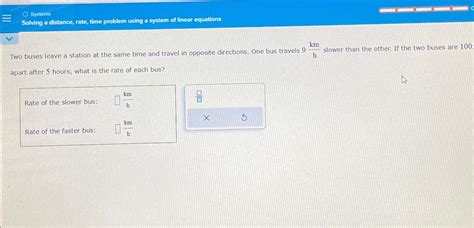 Systemssolving A Distance Rate Time Problem Using A