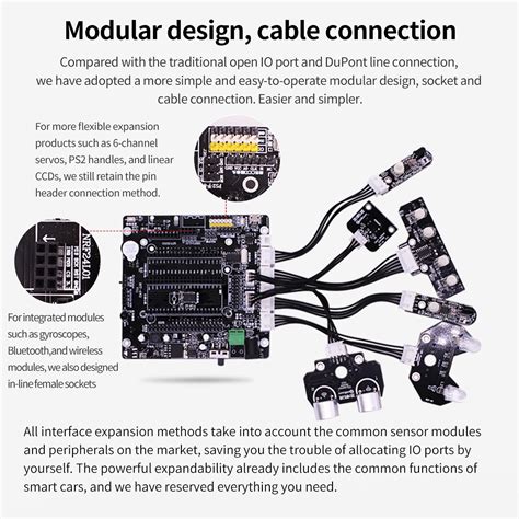 buy yahboom robot expansion board sensor module driver board compatible with arduino raspberry