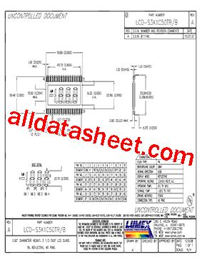 LCD S3X1C50TR B Datasheet PDF LUMEX INC