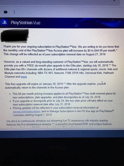 Vue Renewed My Free Elite Upgrade Due To 5 Increase Rvue