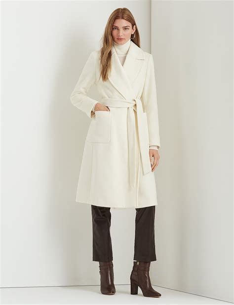 Wool Blend Trench Coat Lauren Ralph Lauren Uk