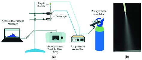 A Experimental Setup Used For The Particle Size Characterization And Download Scientific