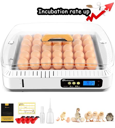 Egg Incubator Incubating 16 35 Eggs With Automatic Turning Led Screen Temperature Control