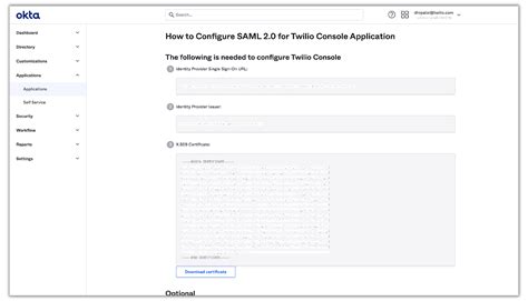 Integrate Twilio And Sendgrid Accounts Through Single Sign On With Okta