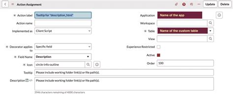 Is It Possible To Add Tooltips To A Field In A Custom Table Rservicenow