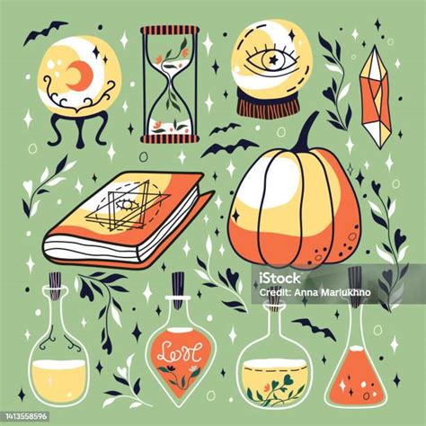 Witchcraft And Magic Illustrations Halloween Wizardry Stock Illustration Download Image Now